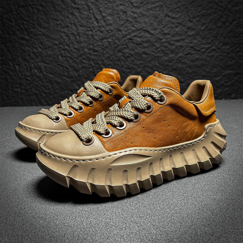 Valencia Rose Leather Sneakers – Maison Clair